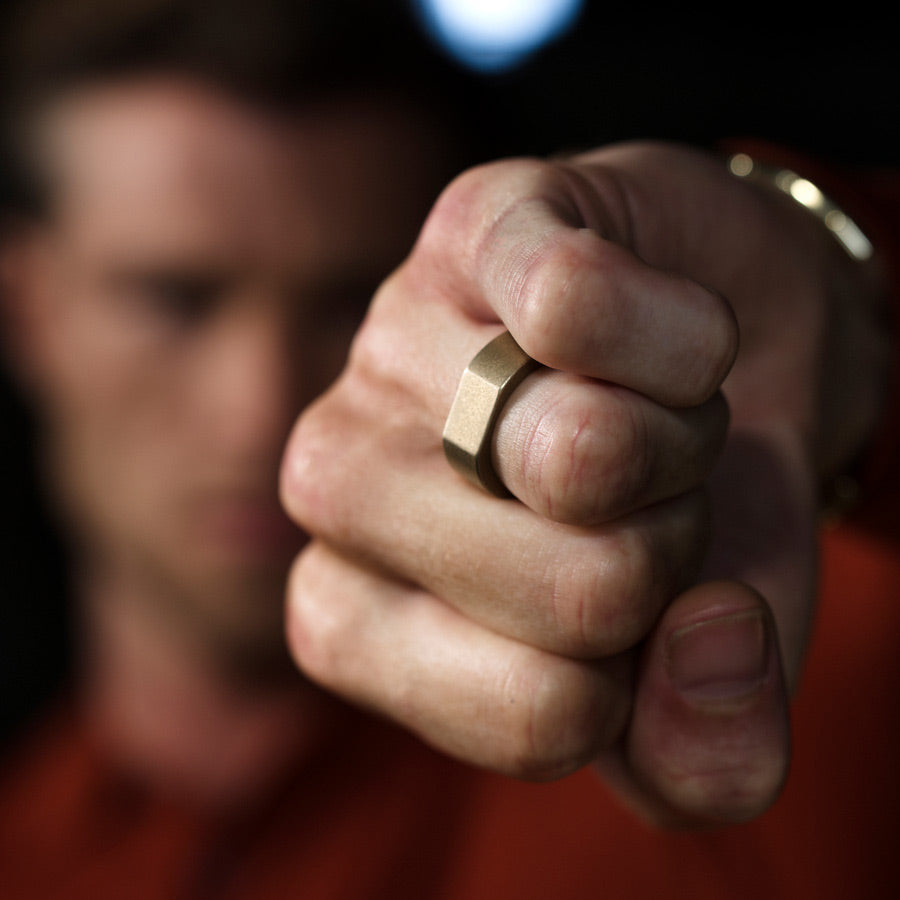 Alice Made This | Luxury Men's Rings | Designer Signet Rings in Brass