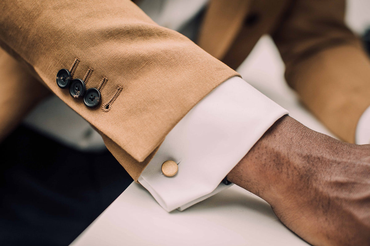 Alice Made This | Designer Gold Cufflinks for Men